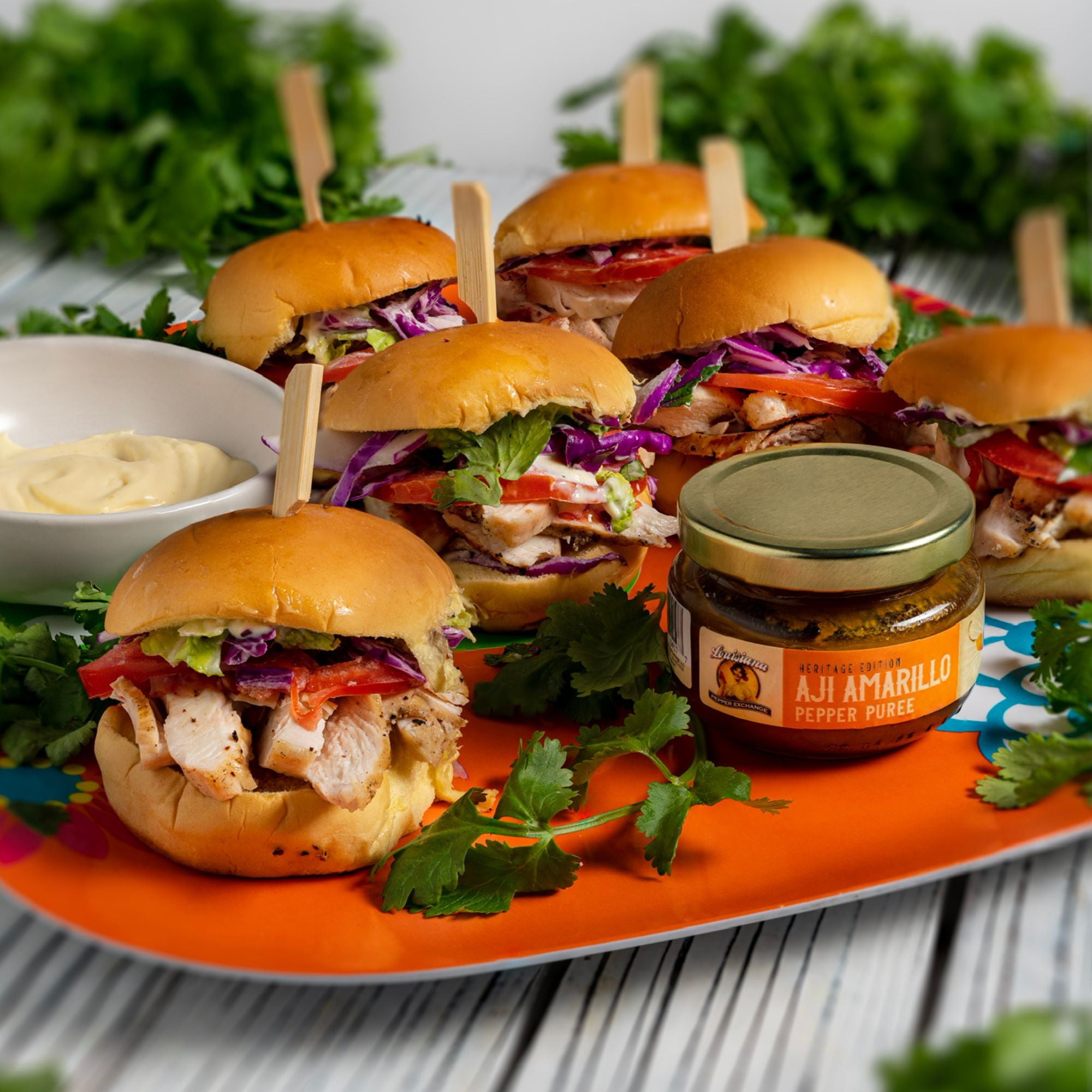 aji amarillo chicken sliders – Louisiana Pepper Exchange